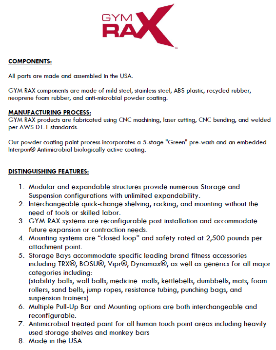 Gym Rax Functional Corner